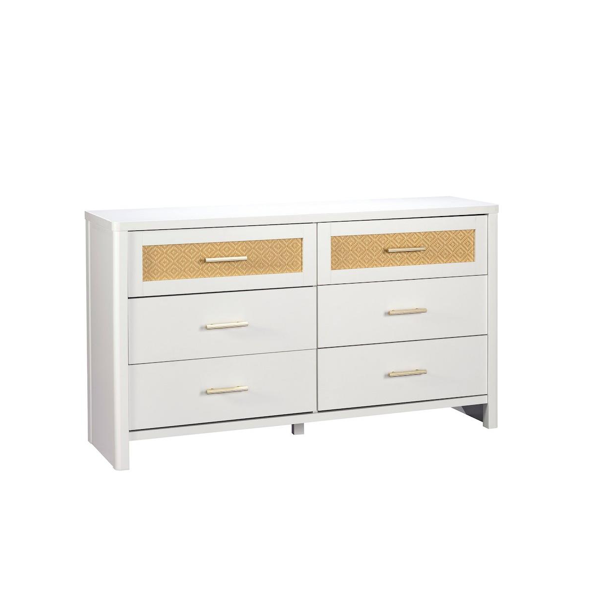 Click here for Sauder Isabella Isle 6-Drawer Dresser  White Finis... prices