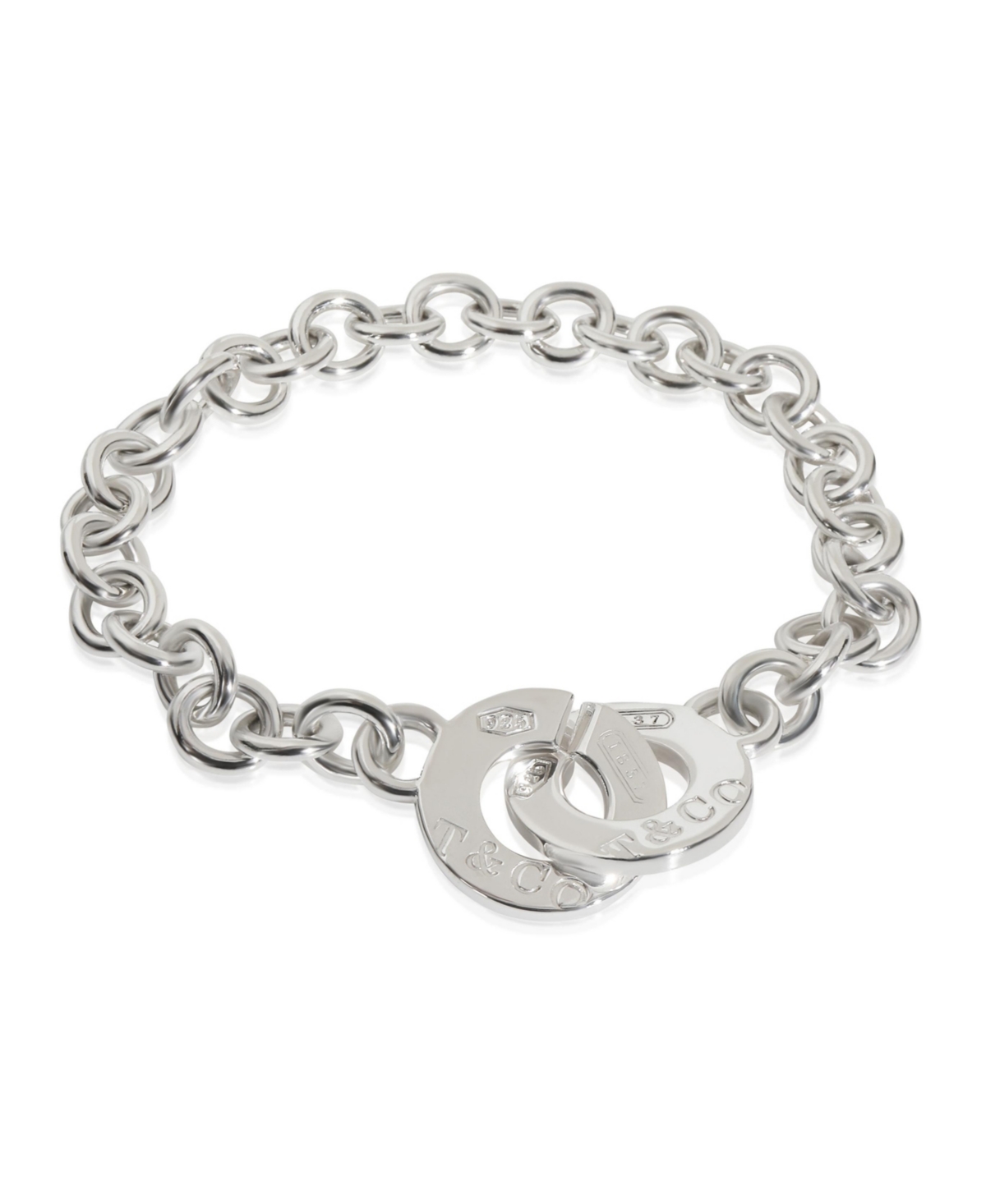 Click here for Pre-Owned Tiffany & Co Sterling Silver 1837 Interl... prices