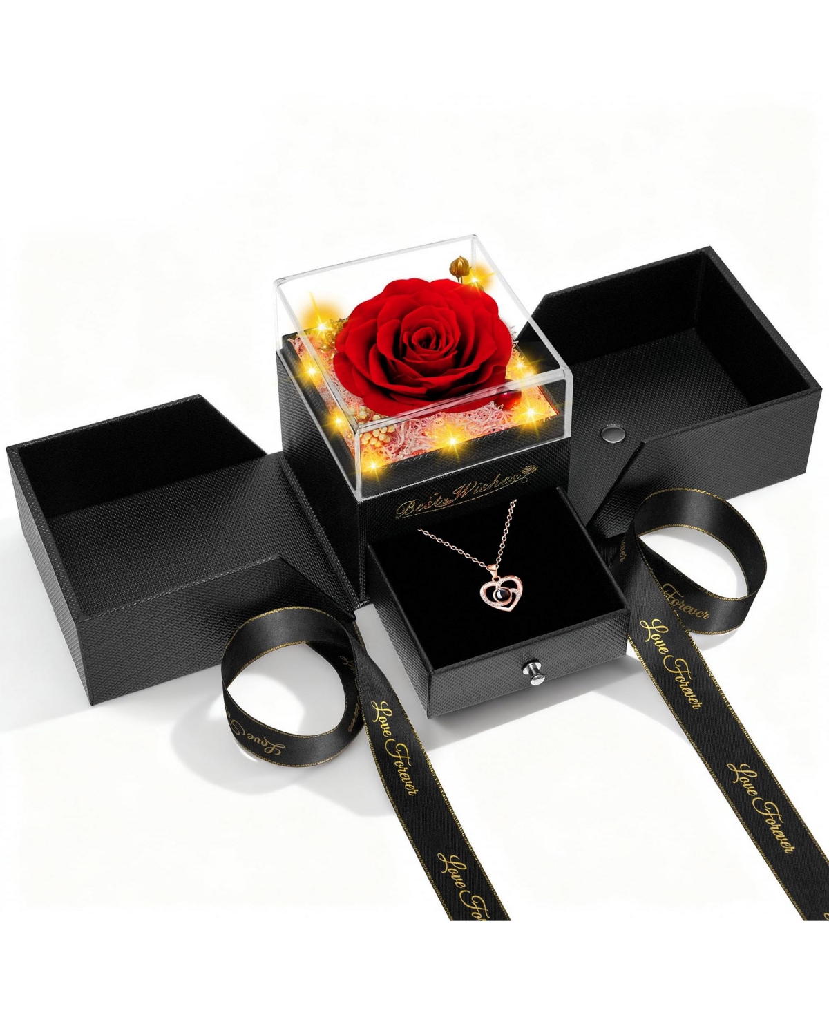 Click here for Gnuadz Light Up Rose Necklace Gift for Mom Wife Wo... prices