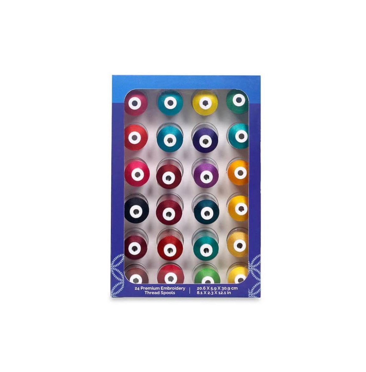Click here for Brother 24-Piece Jewel Tone Embroidery Thread Set prices