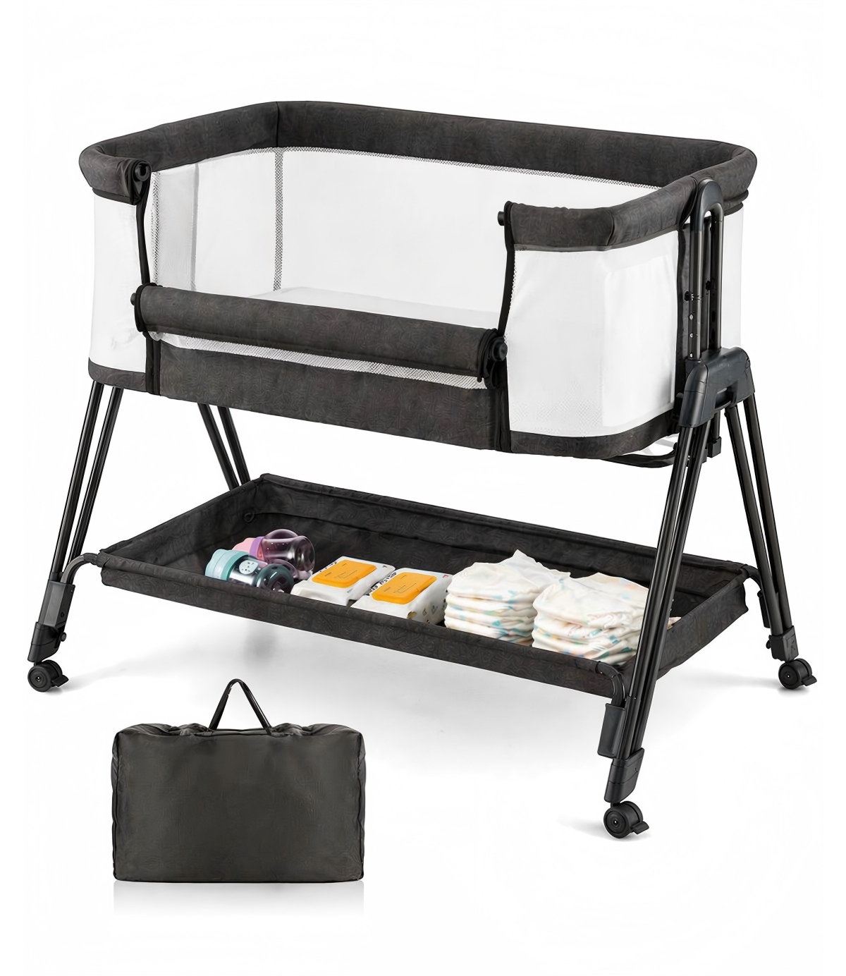 Click here for Gouun Portable Bedside Bassinet with 7 Adjustable... prices