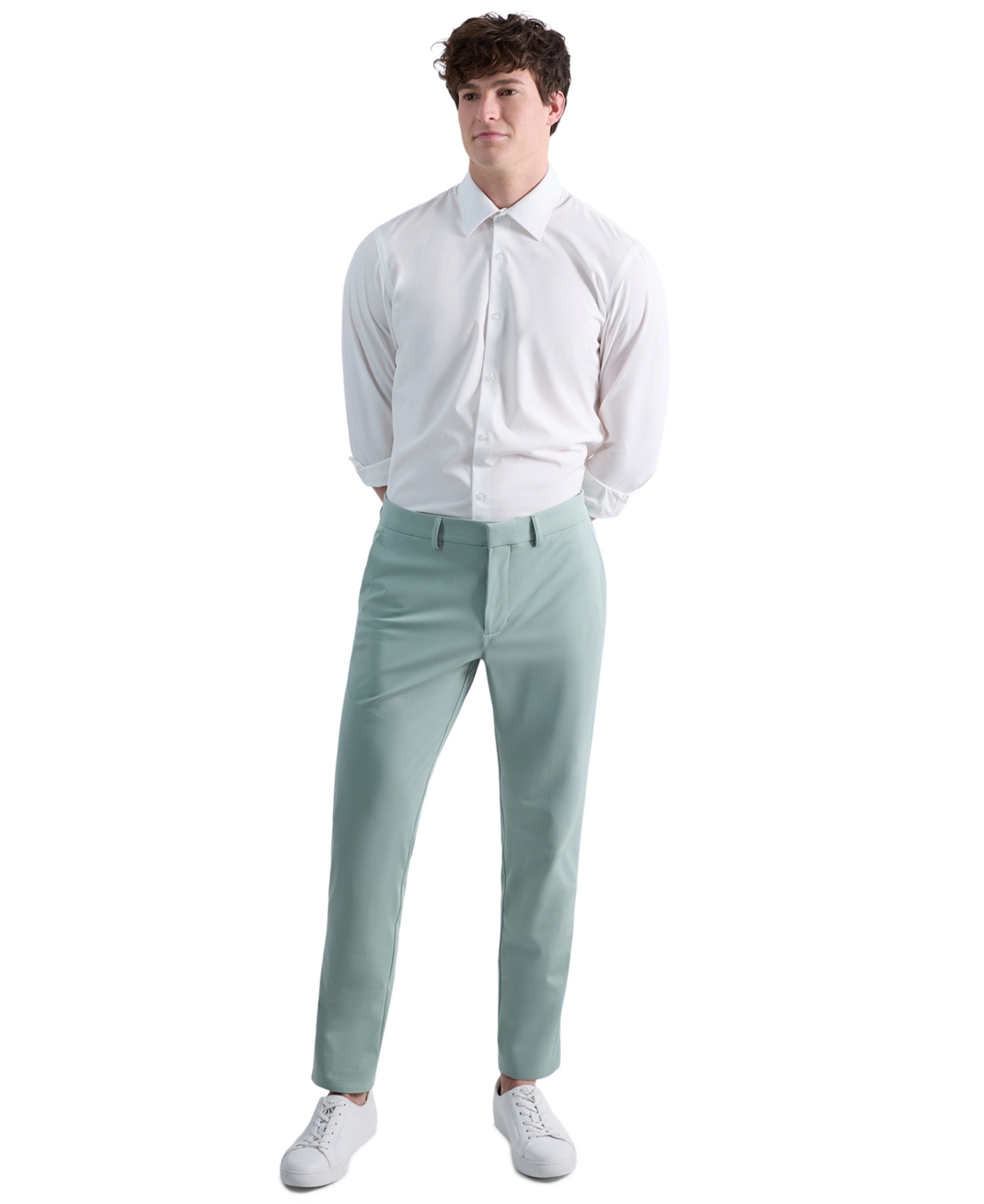 Click here for Kenneth Cole Reaction Mens Slim-Fit Knit Pants - L... prices