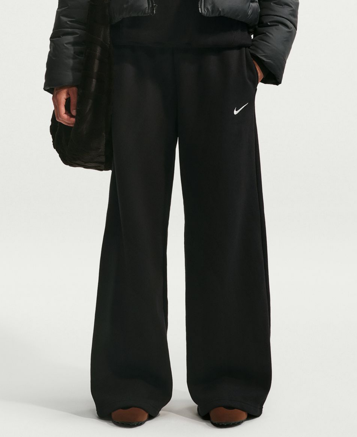 Click here for Nike Studio Fleece Womens Mid-Rise Pants - Total B... prices