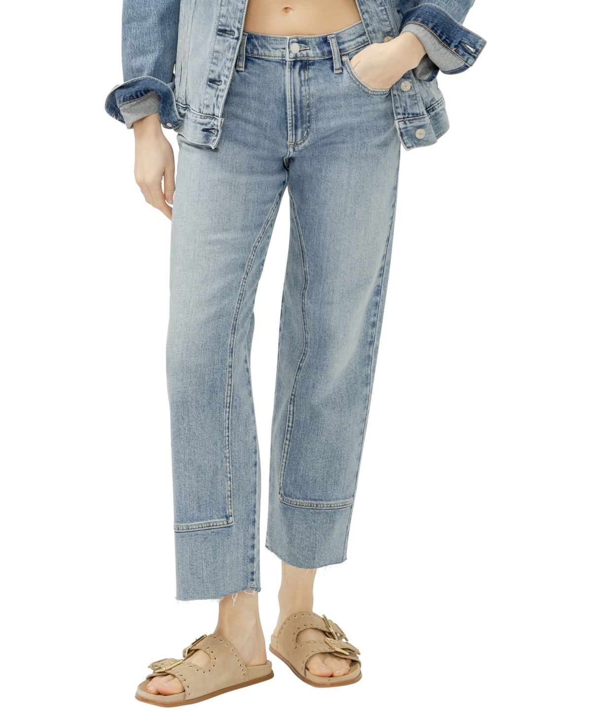 Click here for Silver Jeans Co. Womens Western Relaxed Straight L... prices
