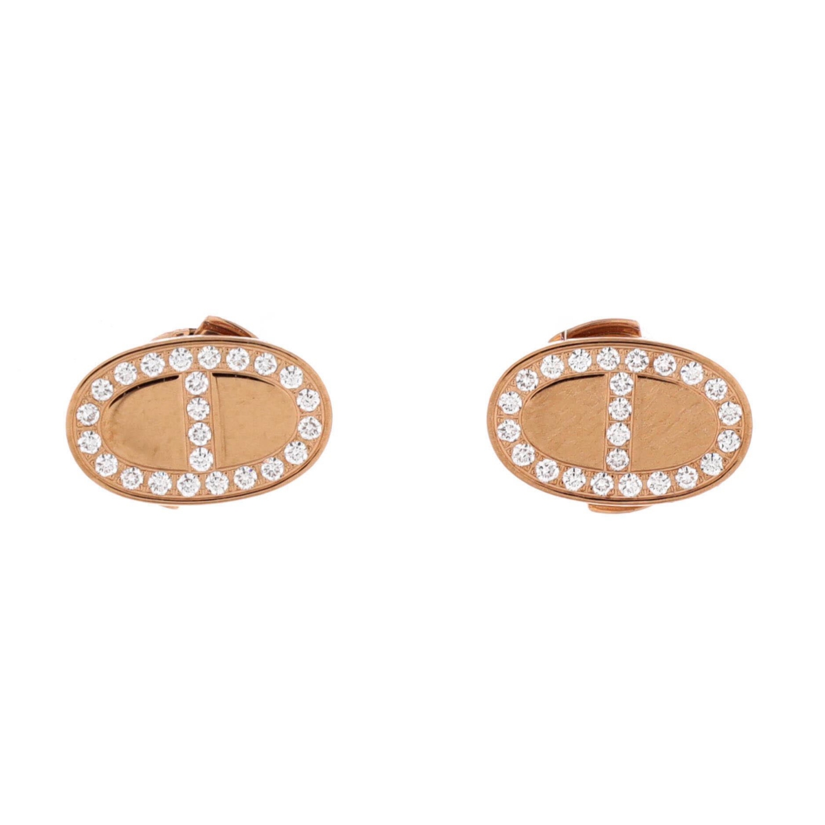 Click here for Pre-Owned HERMES Chaine dAncre Contour Stud Earrin... prices