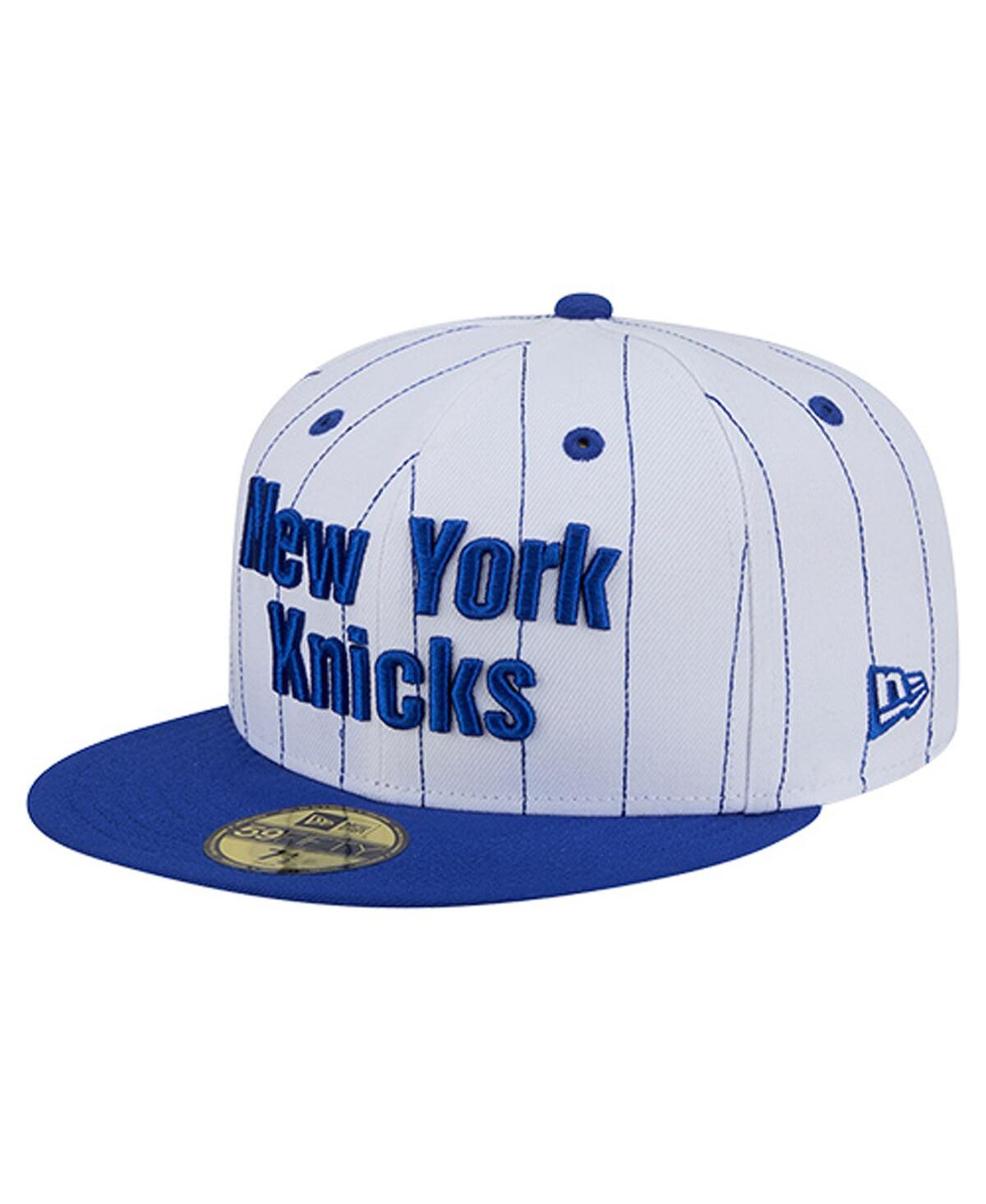 Click here for New Era Mens White New York Knicks Wordmark Pinstr... prices