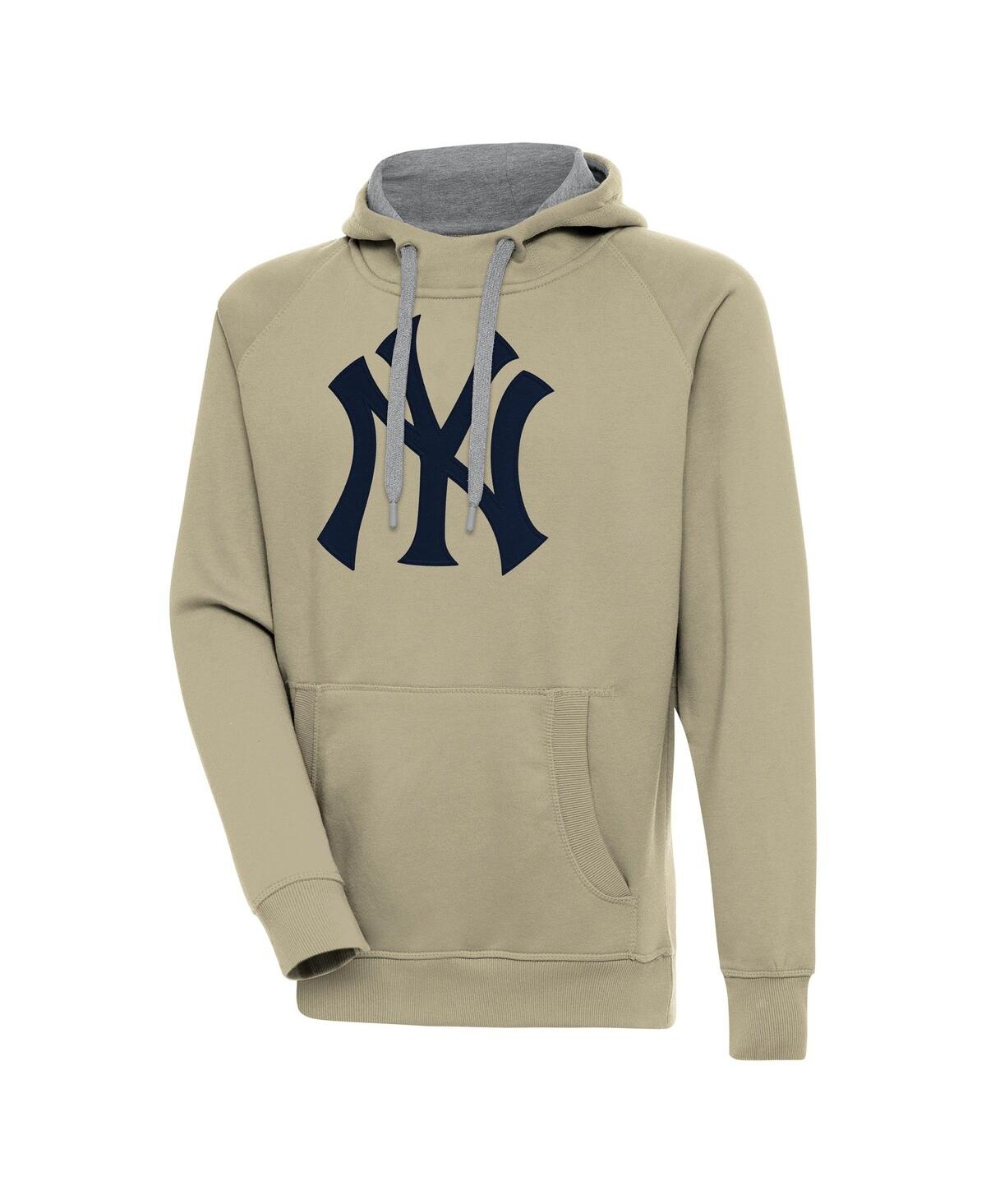 Click here for Antigua Mens Khaki New York Yankees Victory Pullov... prices