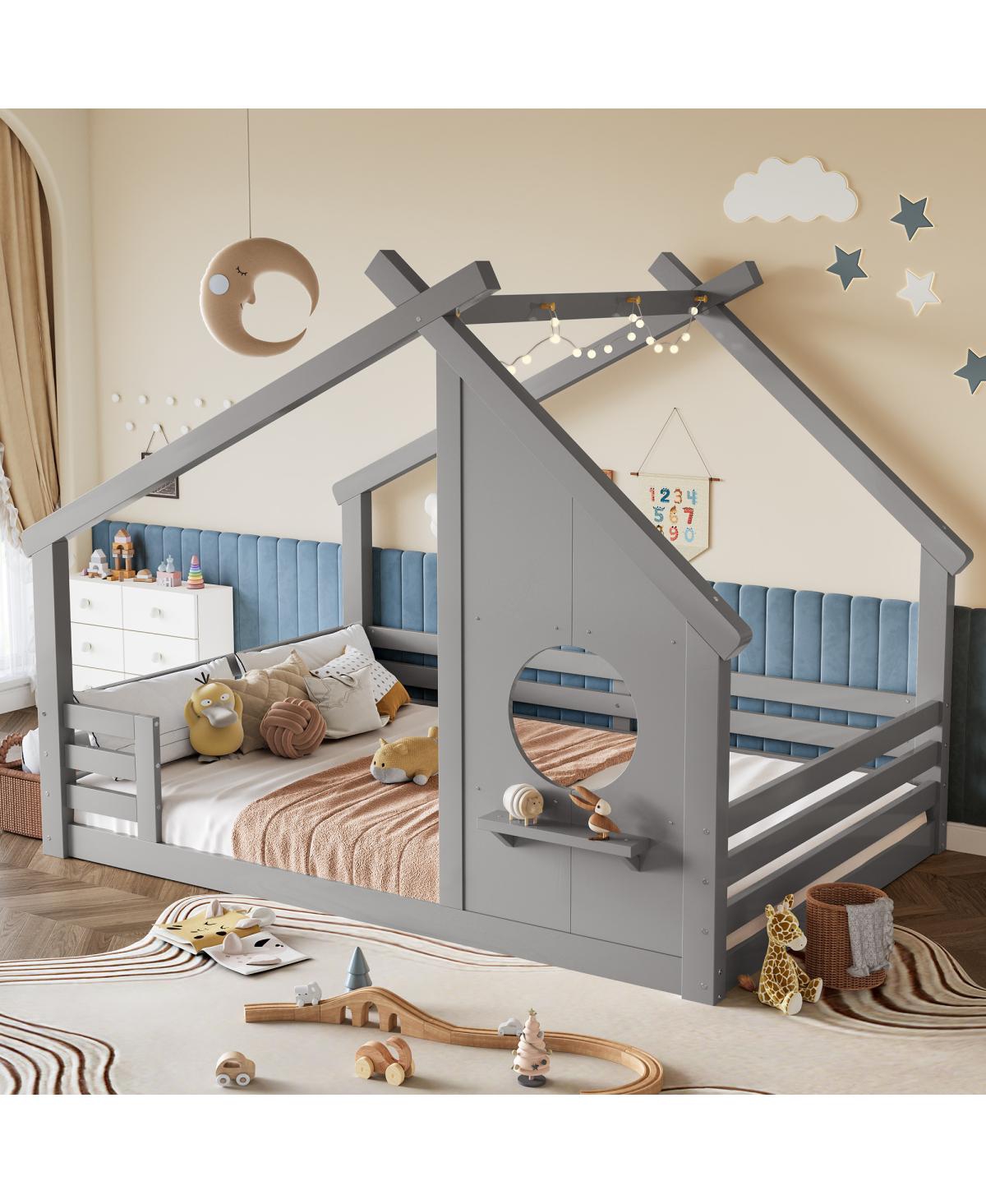 Click here for Streamdale Furniture Wood House Floor Bed w/Window... prices