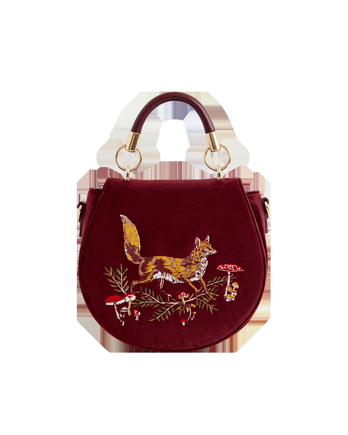 Click here for Fable England Fox And Mushroom Embroidered Saddle... prices