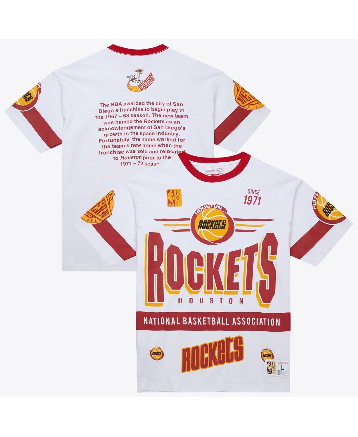 Click here for Mitchell & Ness Mens White Houston Rockets Hardwoo... prices
