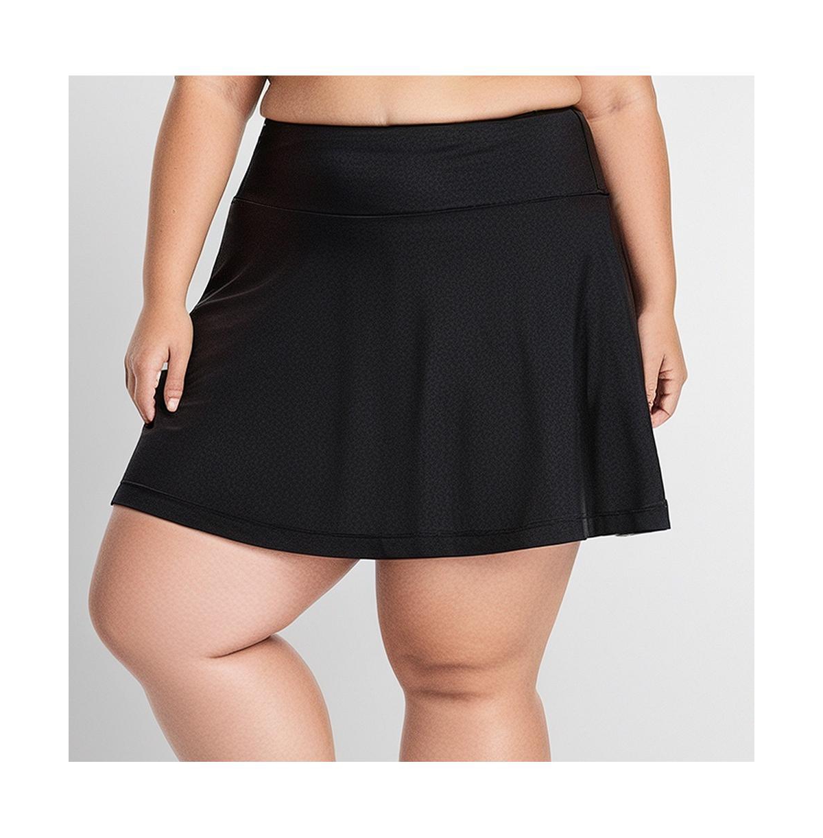 Click here for Calypsa Plus Size Flowy Swim Skirt With Attached S... prices