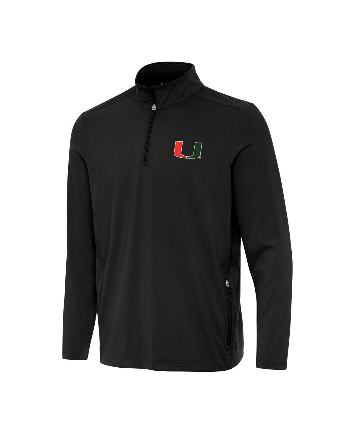 Click here for Antigua Mens Black Miami Hurricanes Perilous Quart... prices