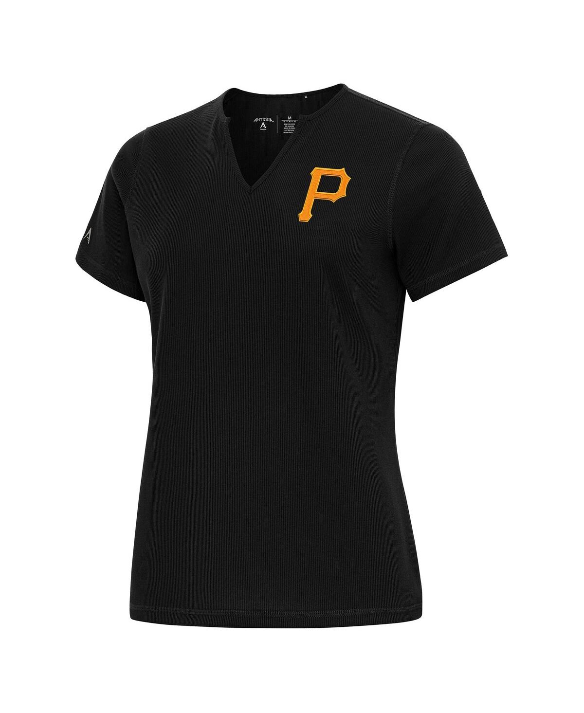 Click here for Antigua Womens Black Pittsburgh Pirates Notch Neck... prices