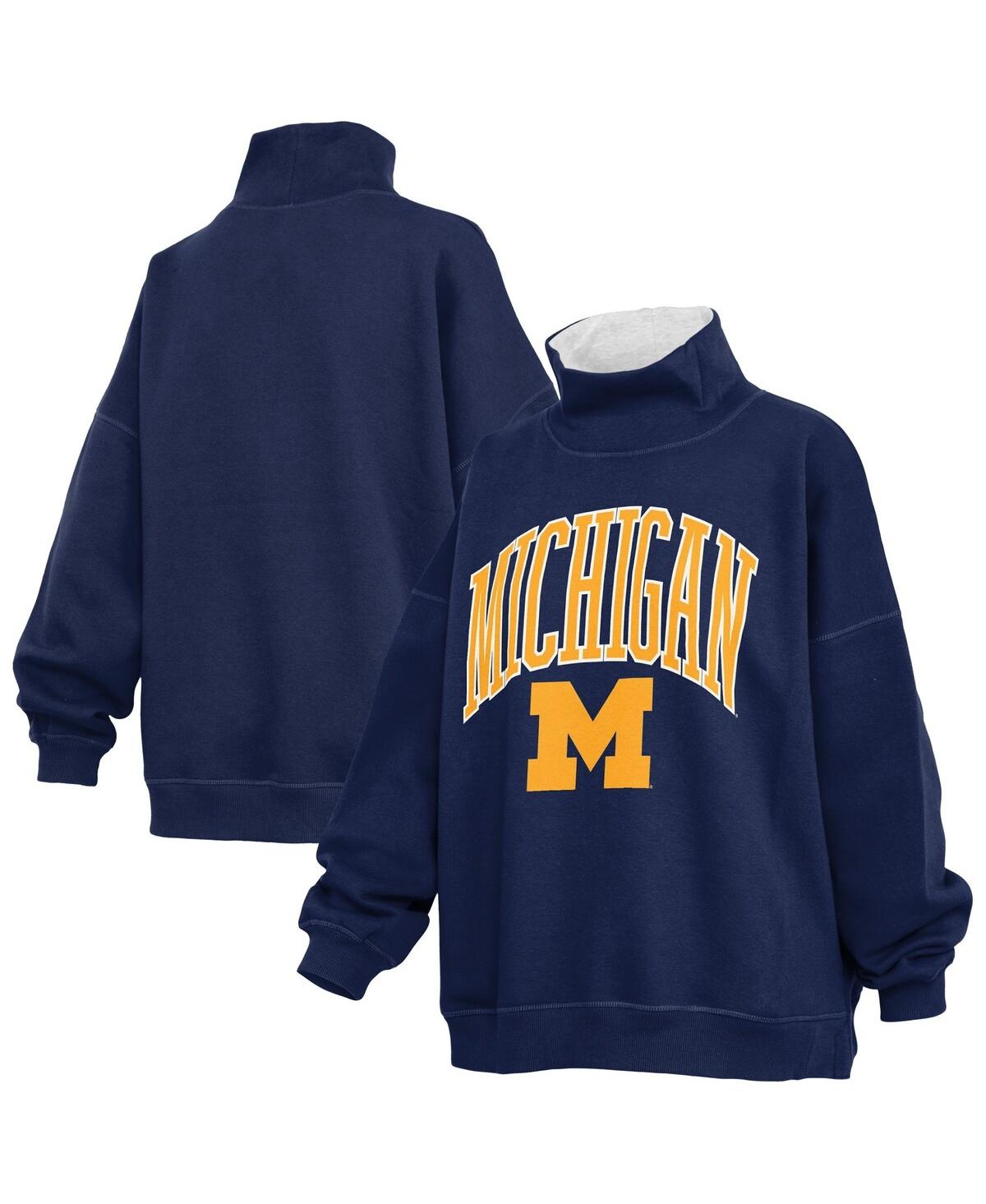 Click here for Pressbox Womens Navy Michigan Wolverines Oversized... prices