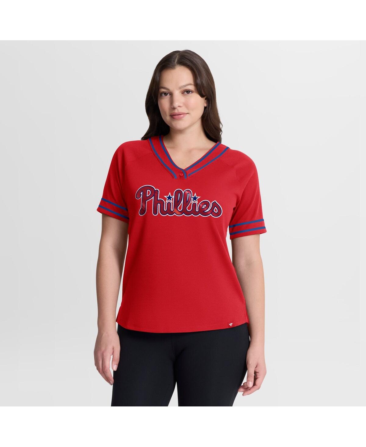 Click here for Fanatics Womens Red Philadelphia Phillies Diva Rac... prices