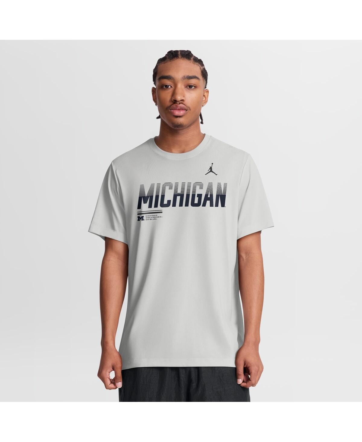 Click here for Jordan Mens Gray Michigan Wolverines Sideline Lege... prices