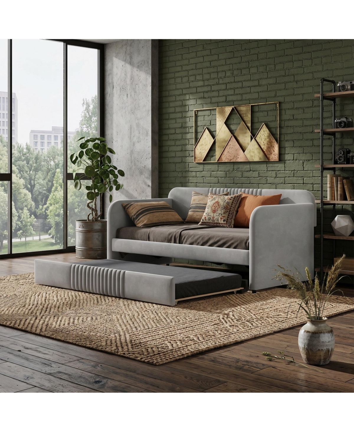 Click here for Sailvan Upholstered Daybed Sofa Bed Twin Size With... prices