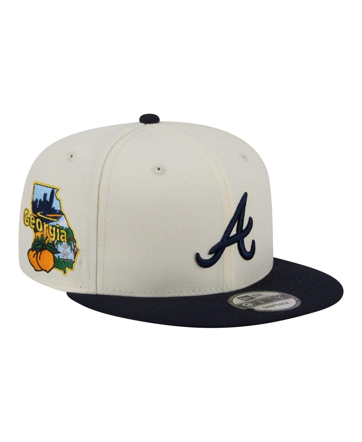 Click here for New Era Mens Cream/Navy Atlanta Braves Localized 9... prices