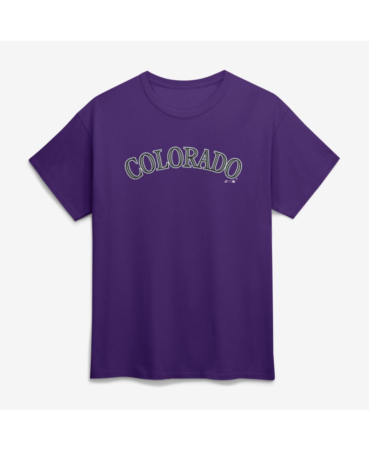 Click here for Logo Athletic Mens Purple Colorado Rockies Wordmar... prices
