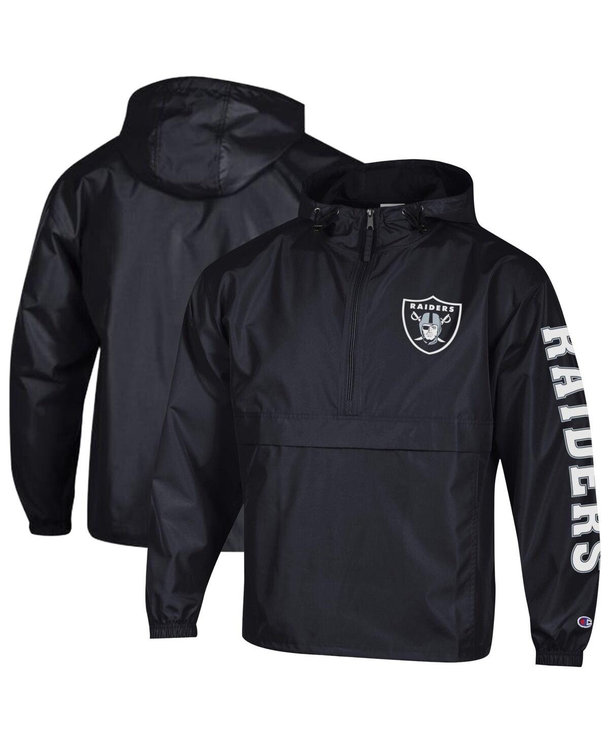 Click here for Champion Mens Black Las Vegas Raiders Packable Hoo... prices