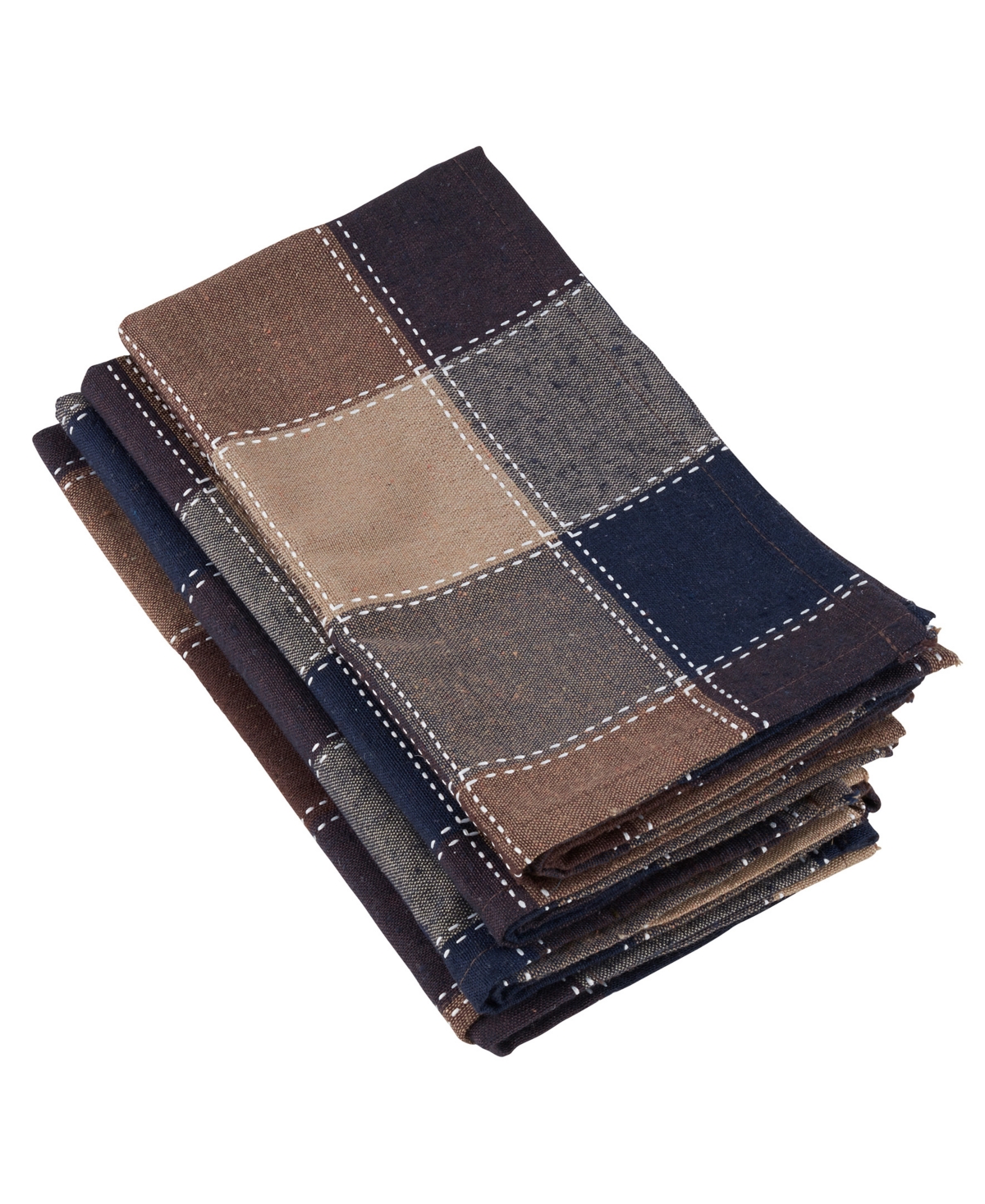 Click here for Saro Lifestyle Stitched Plaid Design Napkins  Set... prices