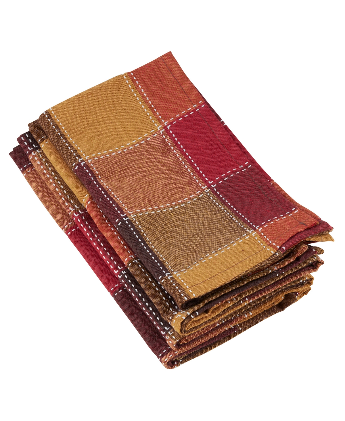 Click here for Saro Lifestyle Stitched Plaid Design Napkins  Set... prices