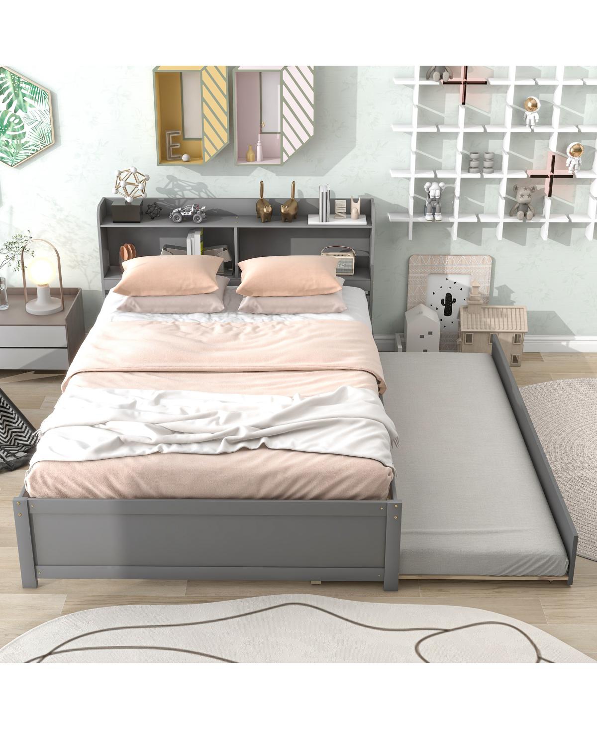 Click here for Streamdale Furniture Full Size Bed with Trundle an... prices
