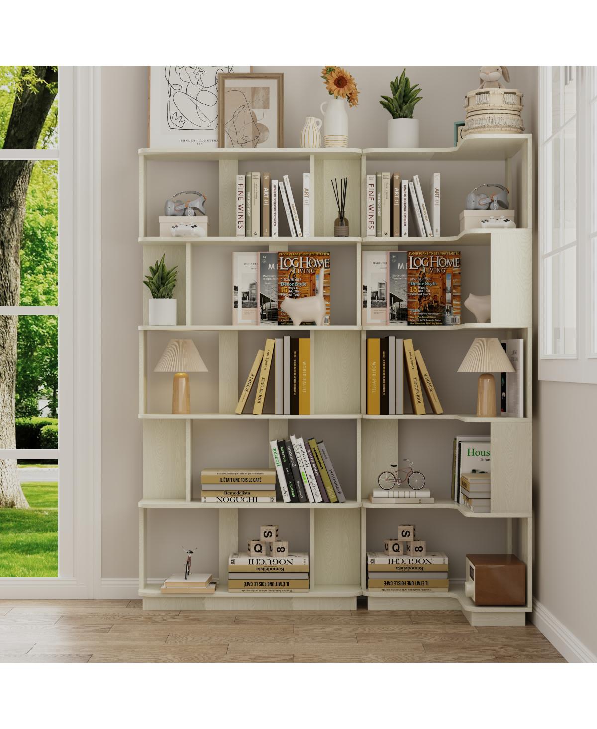 Click here for Streamdale Furniture 2-Pc L+I Corner Bookcase Set... prices