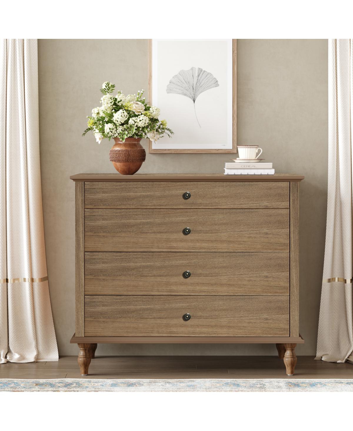 Click here for Streamdale Furniture 4-Drawer Chest with Solid Woo... prices