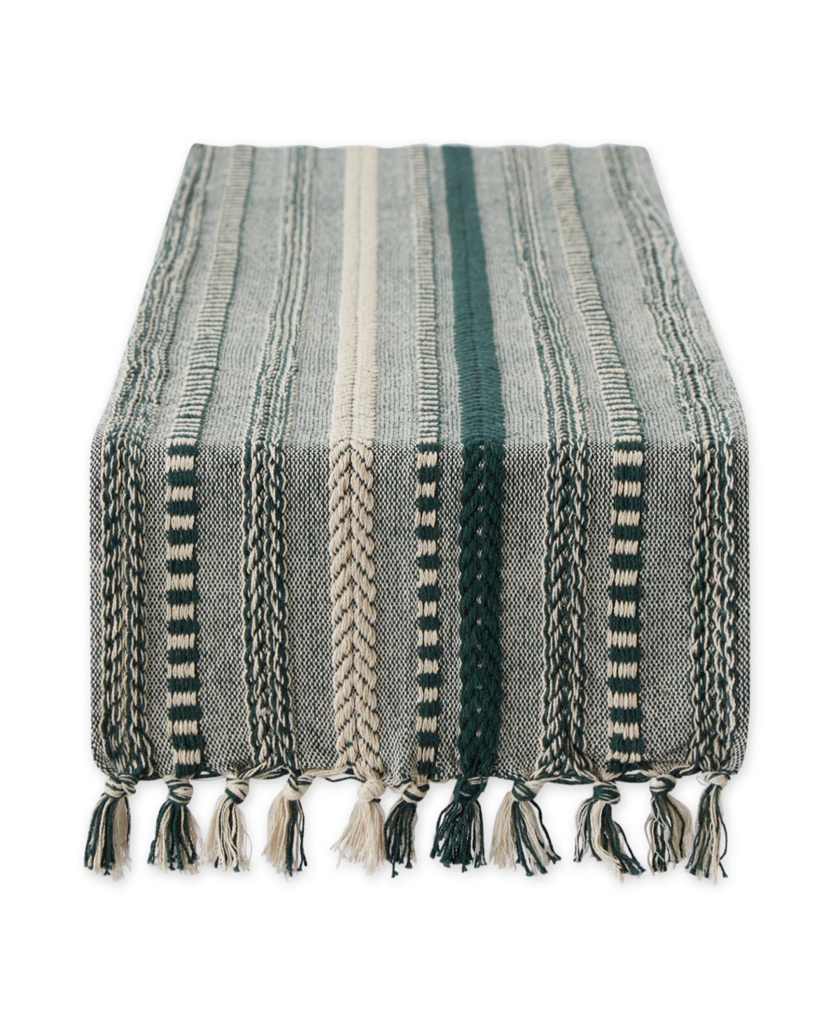 Click here for Design Imports Braided Stripe Textured Table Runne... prices