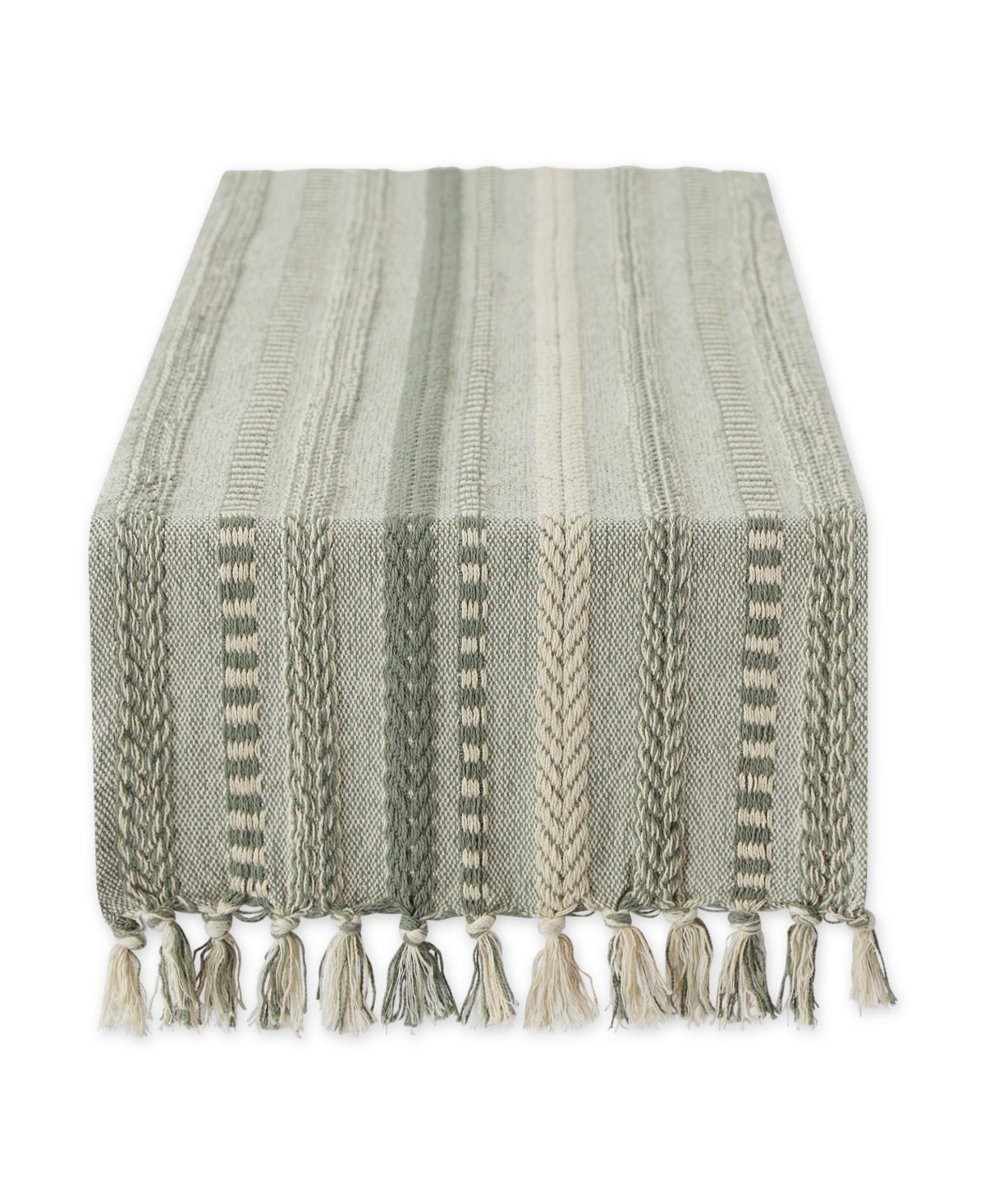 Click here for Design Imports Braided Stripe Textured Table Runne... prices