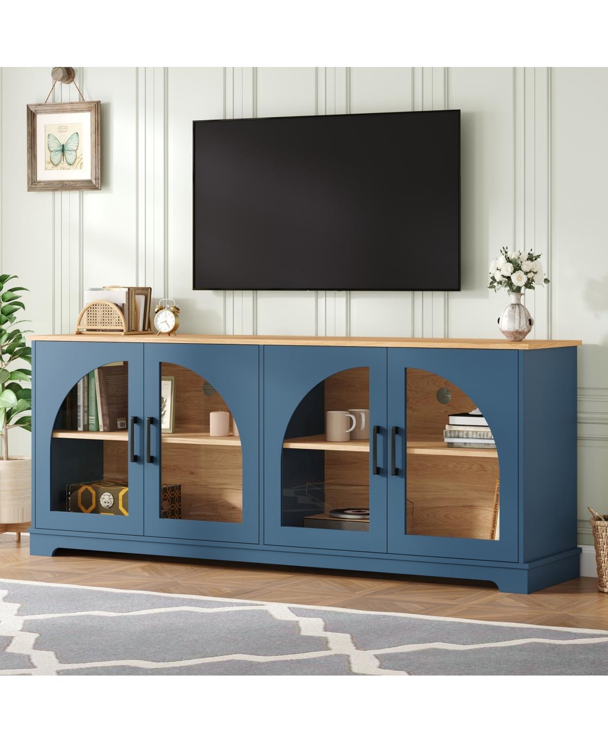 Click here for Streamdale Furniture Farmhouse Tv Stand Glass Door... prices