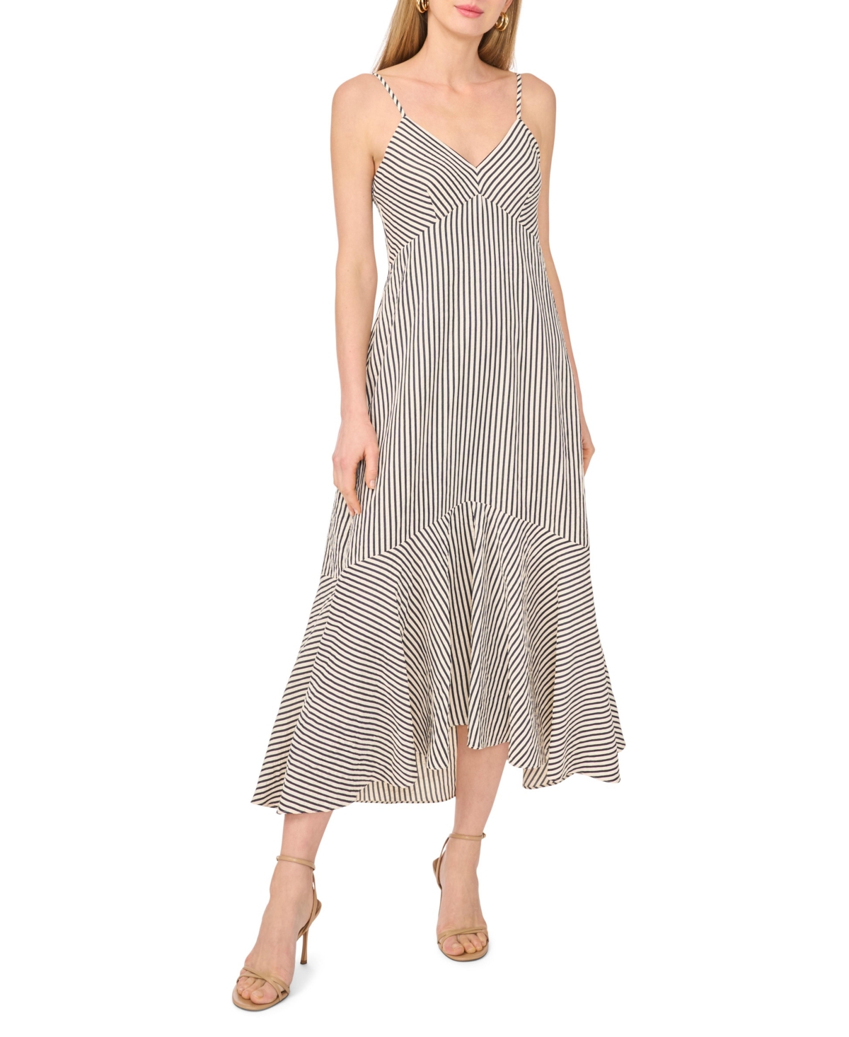 Click here for Vince Camuto Womens Sleeveless V-Neck High-Low Dre... prices
