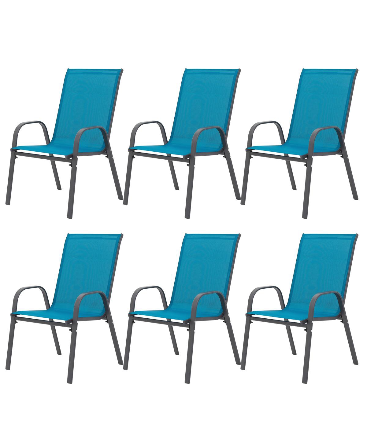 Click here for Streamdale Furniture 6pc Patio Chairs with Armrest... prices