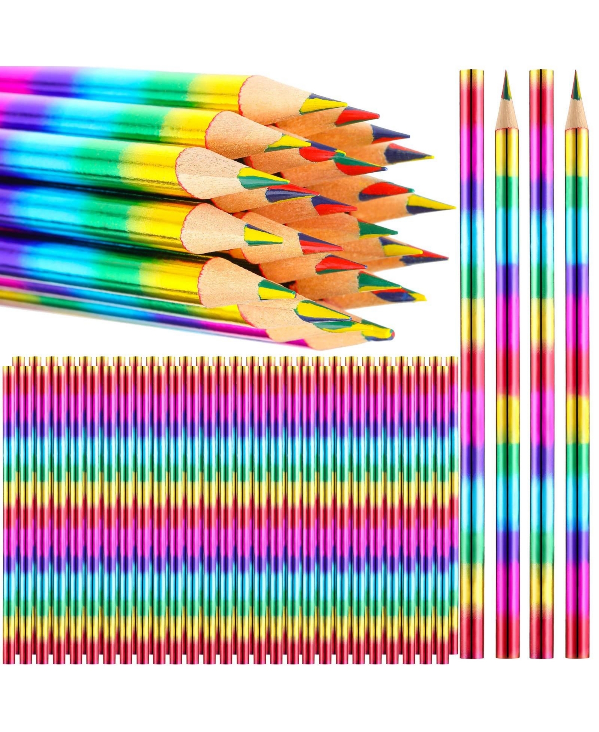Click here for Gnuadz Pencils 4-in-1 Wooden Art Gifts 96-count -... prices