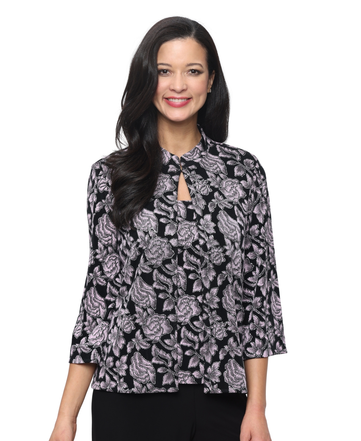 Click here for Alex Evenings Petite 3/4-Length-Sleeve Jacket and... prices