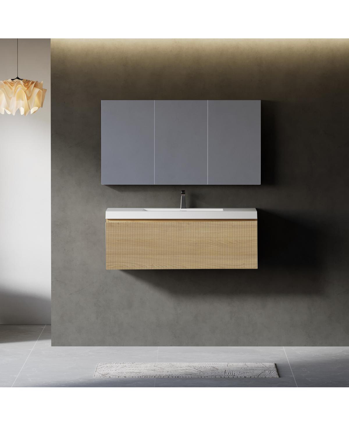 Click here for Sillysis Wall Mounted Bathroom Vanity  Glossy Ston... prices