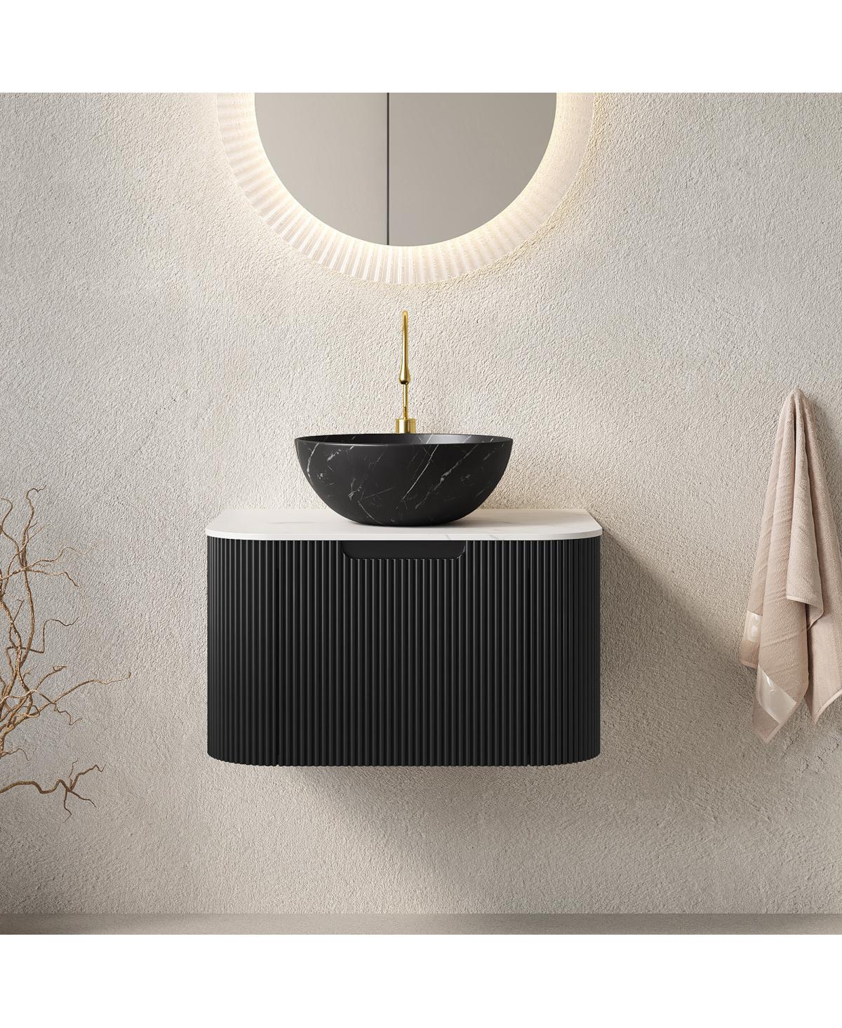 Click here for Sillysis Wall Mounted Bathroom Vanity  Carrara Sin... prices
