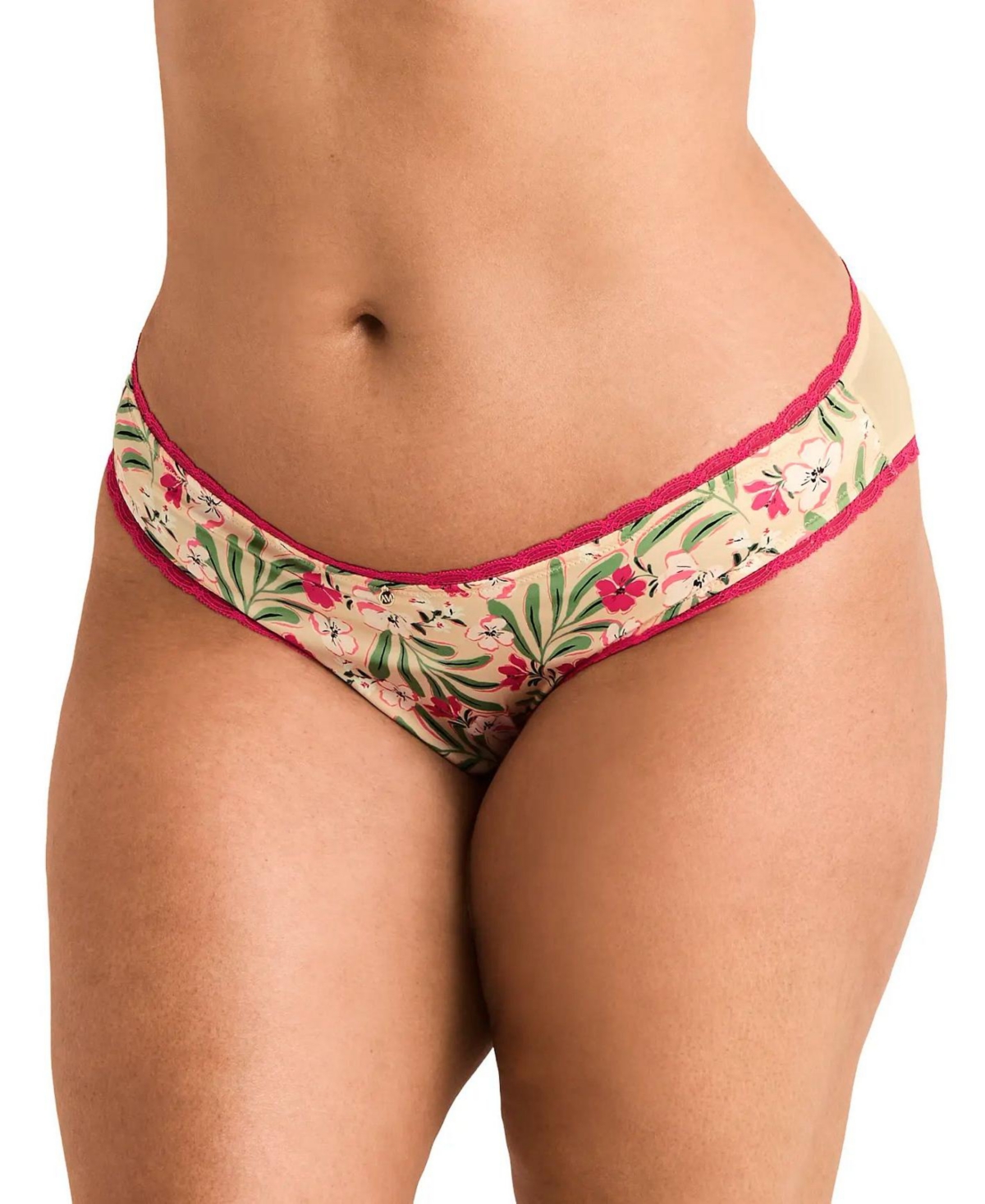 Click here for Adore Me Womens Elsie Bikini Panty - Tropical beig... prices