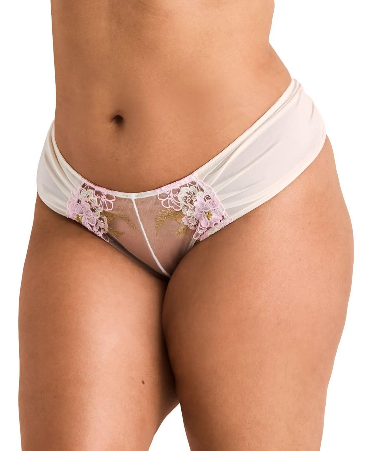Click here for Adore Me Womens Carolyn Brazilian Panty - Light wh... prices