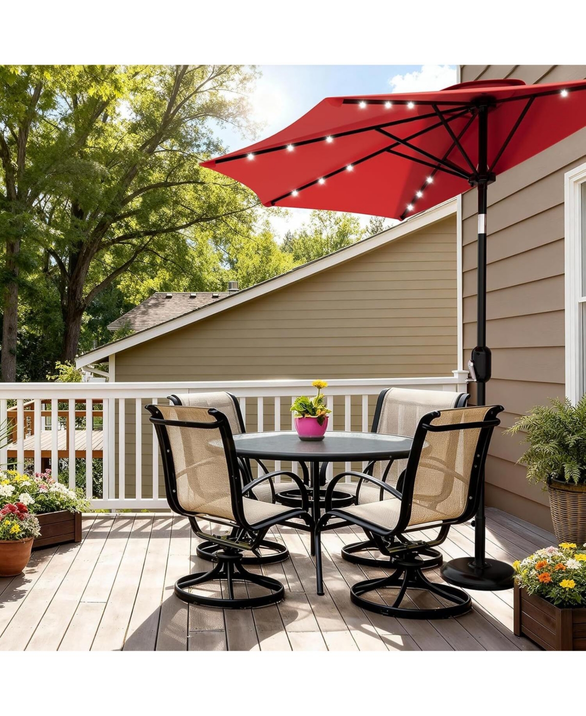 Click here for gaomon Half Patio Umbrella with Smooth Crank Lift... prices