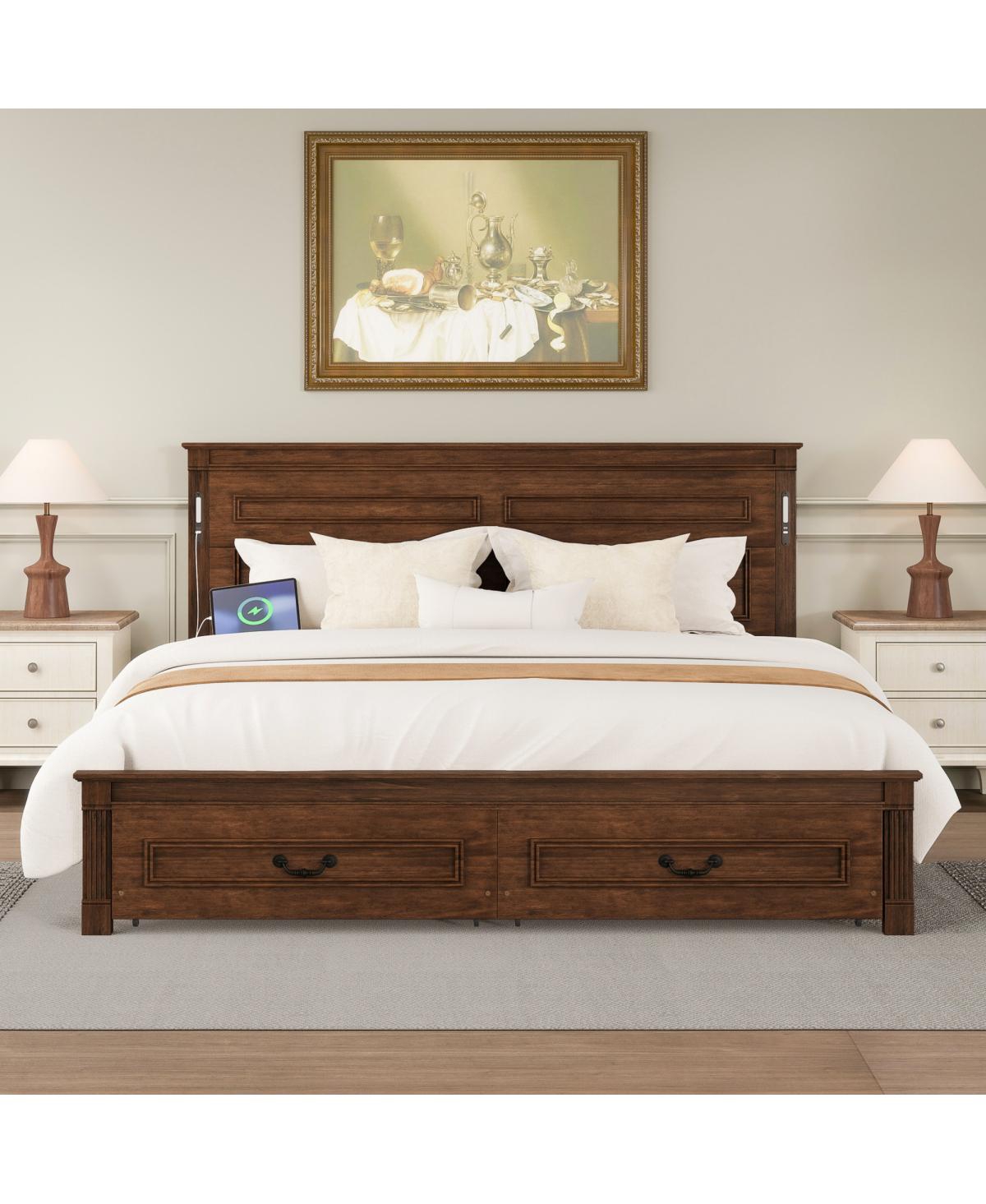 Click here for Streamdale Furniture Led Storage Bed with Usb  Pin... prices