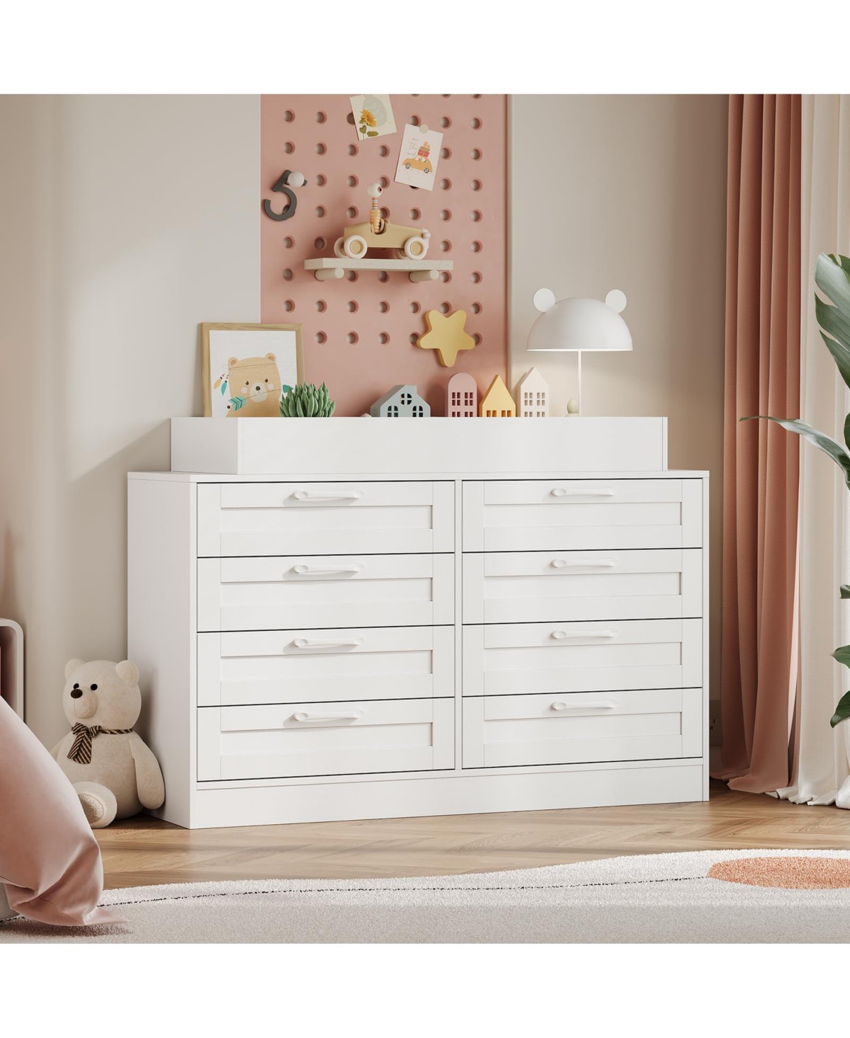 Click here for gaomon Baby Changing Dresser with 8 Drawers  Woode... prices