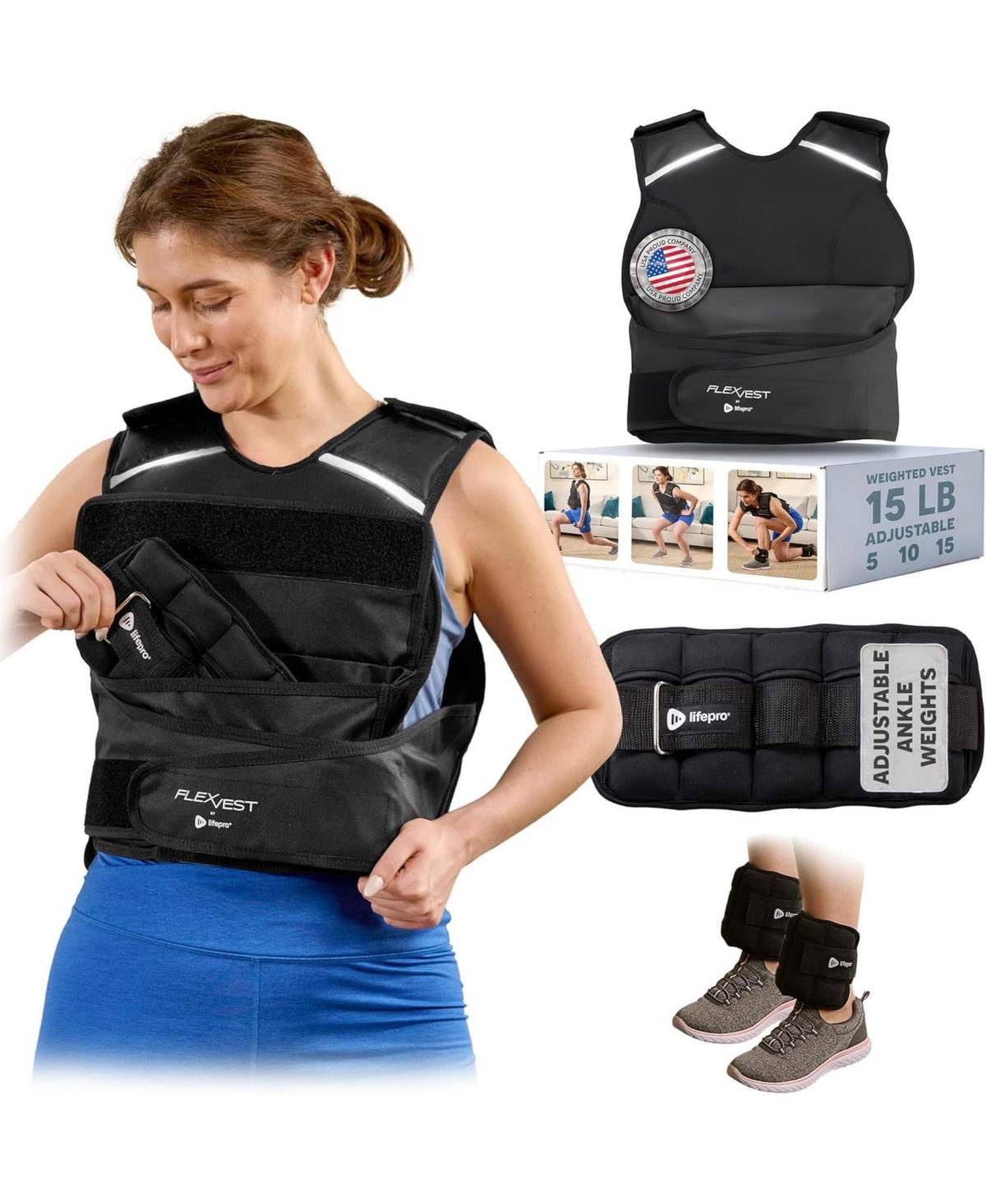 Click here for Lifepro 2-in-1 Adjustable Weighted Vest + Ankle We... prices