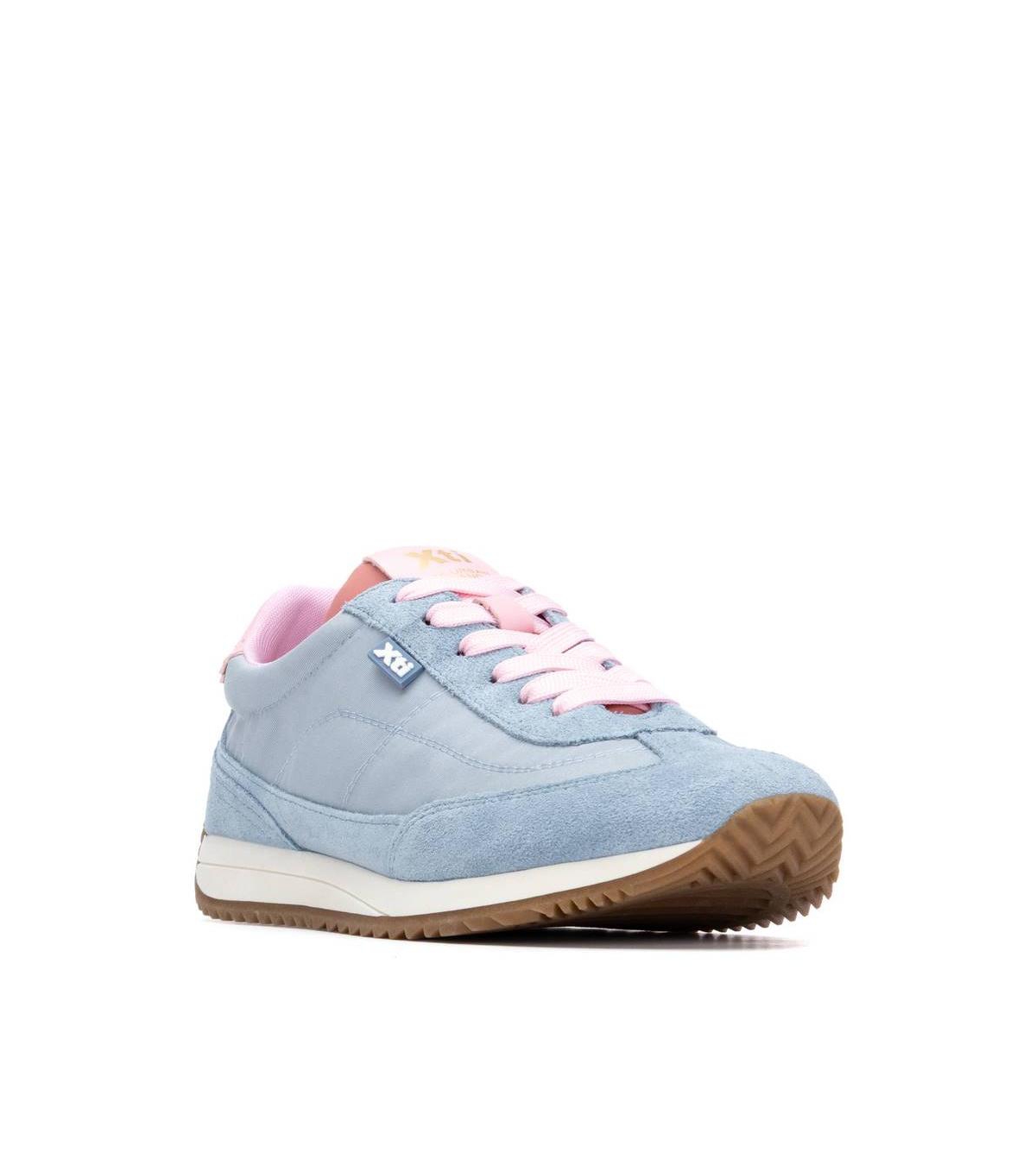 Click here for Xti Womens Casual Lace Up Sneakers - Medium blue prices