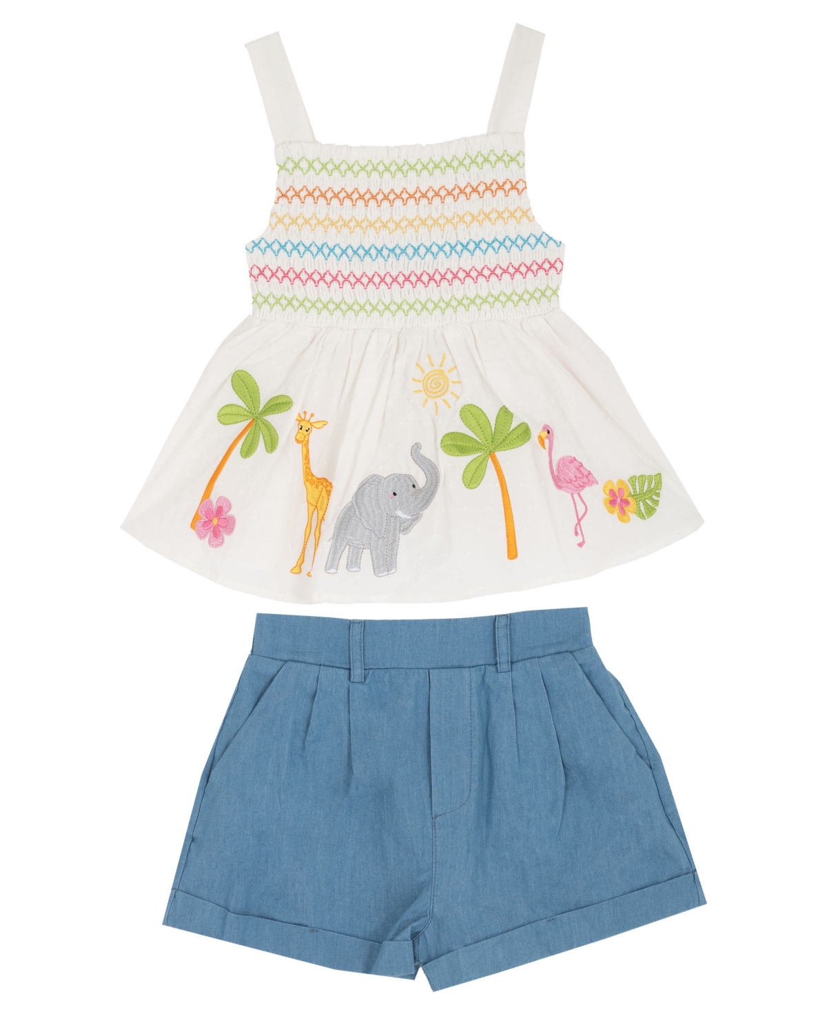 Click here for Rare Editions Girls Toddler 2T-4T Clipped Dot Anim... prices