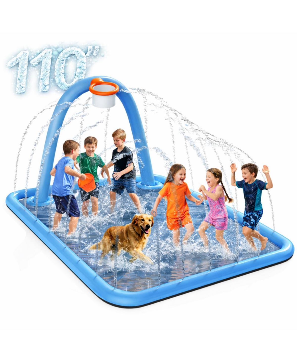 Click here for Gnuadz Splash Pad Sprinkler Basketball Hoop Non-sl... prices
