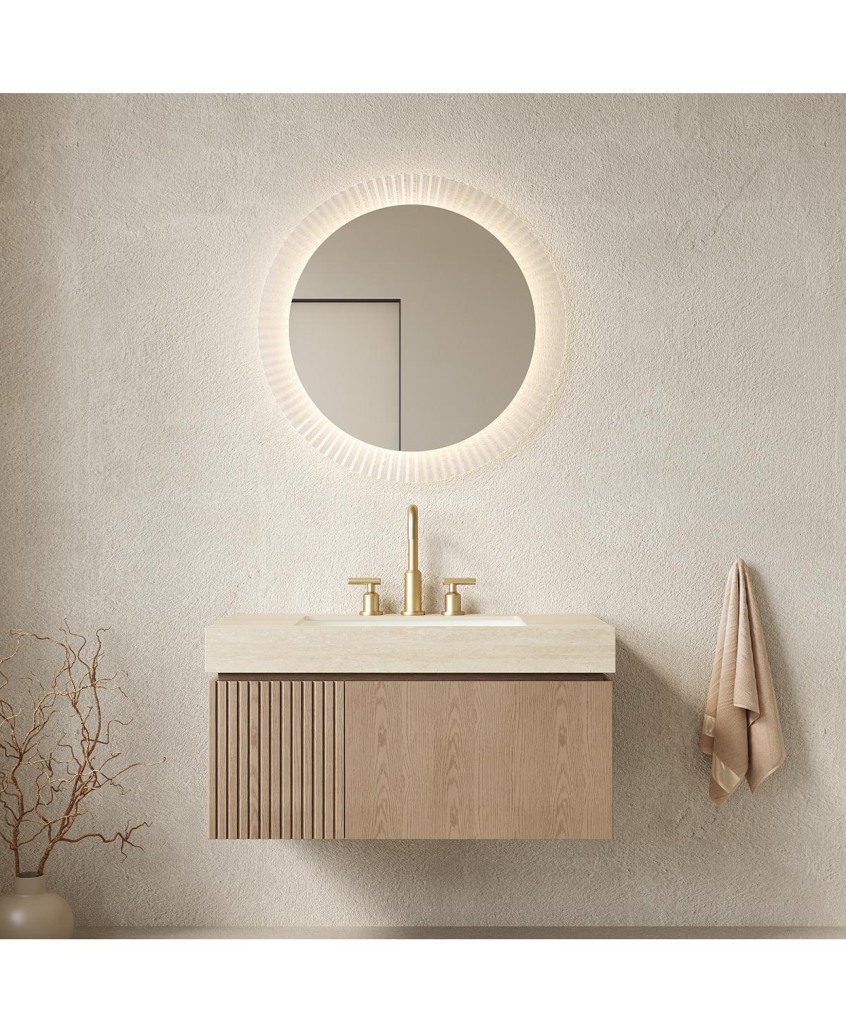Click here for Sillysis Wall Mounted Bathroom Vanity  Travertine... prices