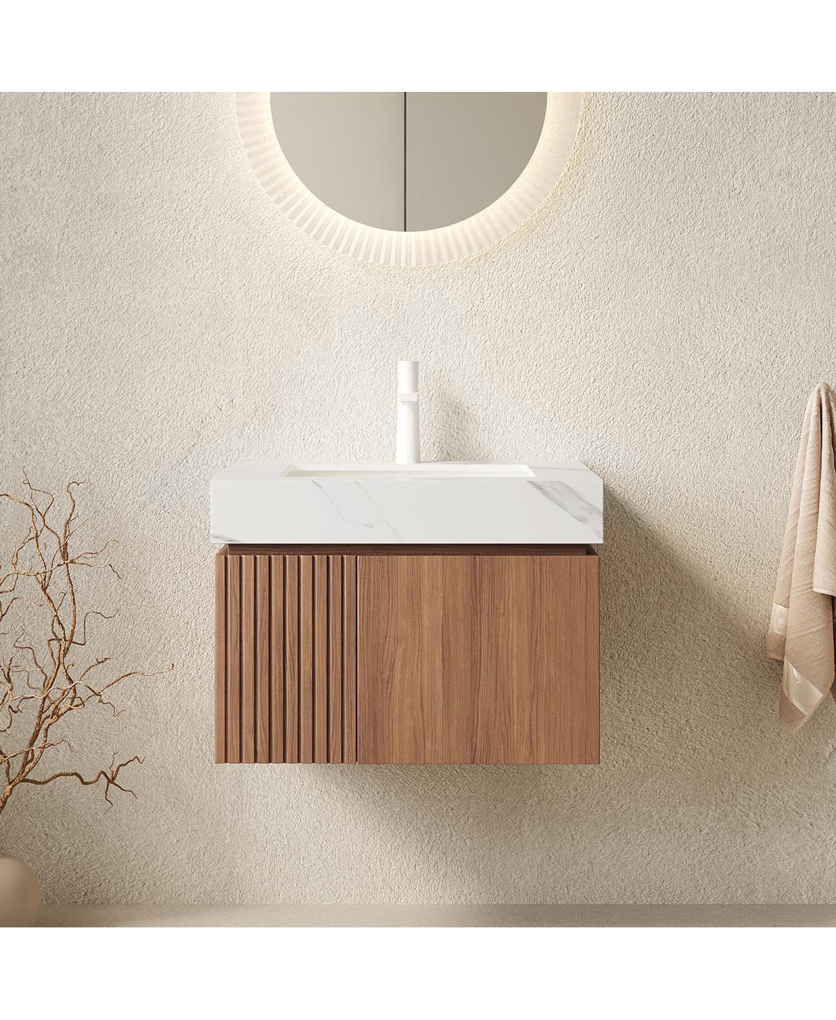 Click here for Sillysis Wall Mounted Bathroom Vanity  Carrara Sin... prices