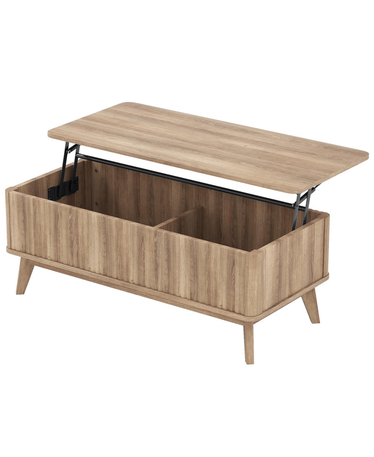Click here for Slickblue Wooden Coffee Table with Fluted Lift Top... prices